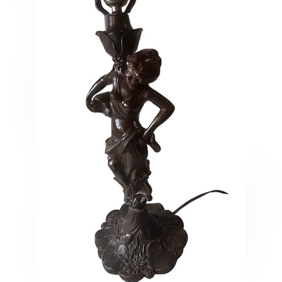 Other | Beautiful Greek Goddess Lamp Dark Brown Resin | Poshmark